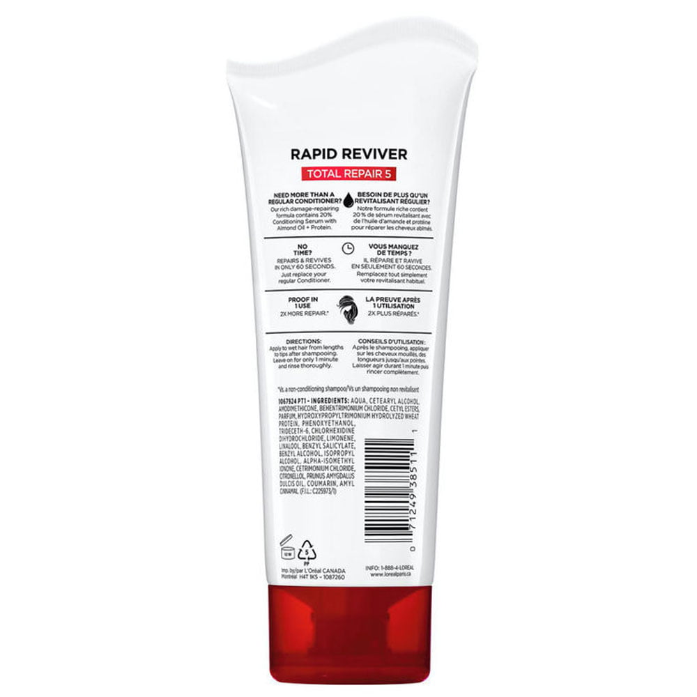 Loreal Conditioner 180ml Total Repair 5 Rapid Reviver | Head2Toes ...