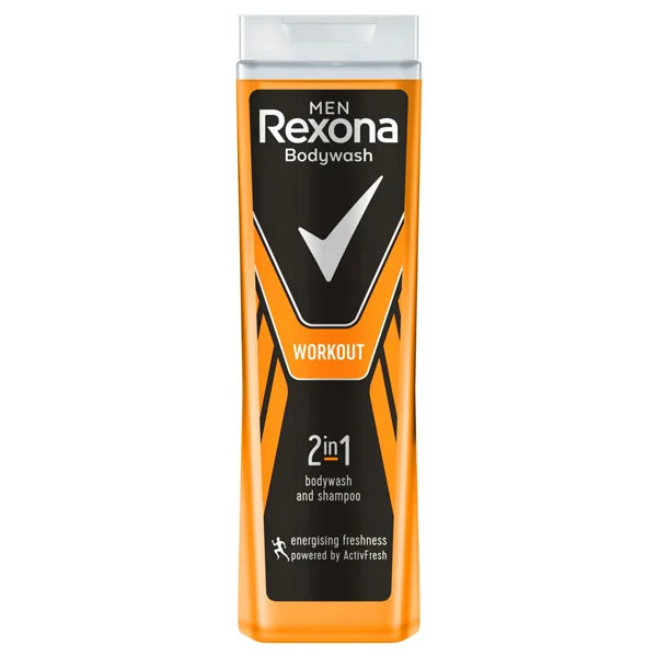 Rexona Body Wash and Shampoo 400ml Workout 2 in 1 | Head2Toes Beauty ...