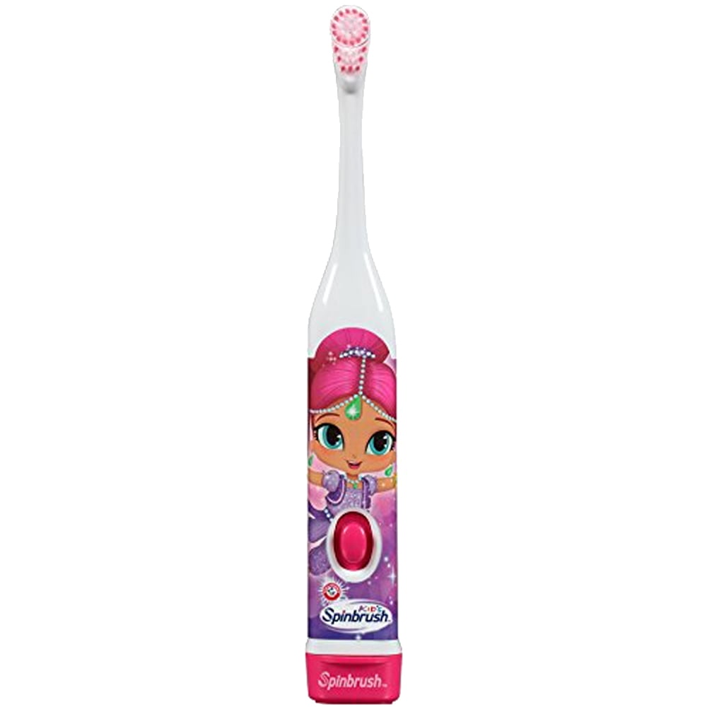Spinbrush Toothbrush Soft Shimmer and Shine Kids Battery Powered ...