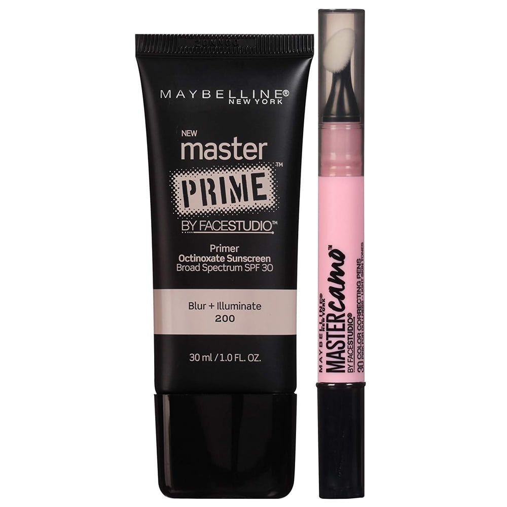 Maybelline Minute Makeup Kit Primer Color Corrector Pink Invisible ...